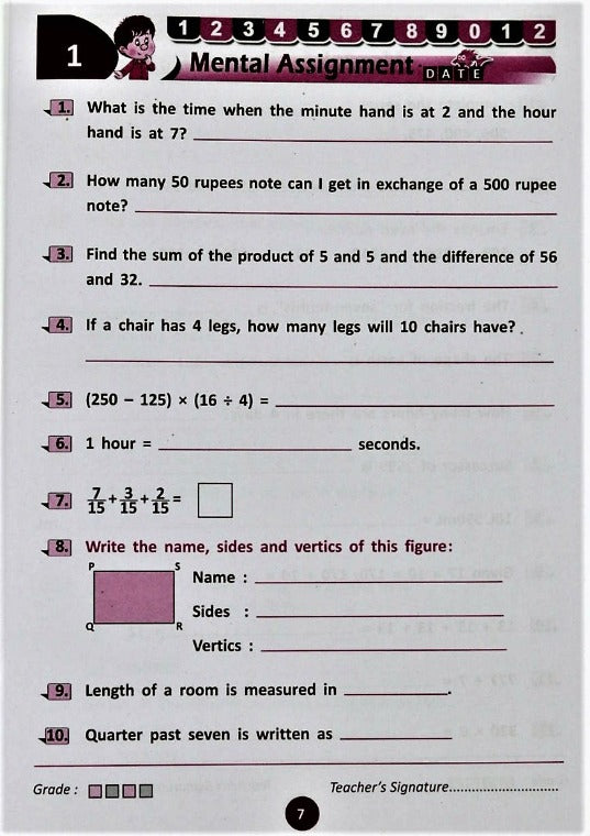 Mental Math Book - Simplified Mental Mathematics Class 4 – Learn and P ...