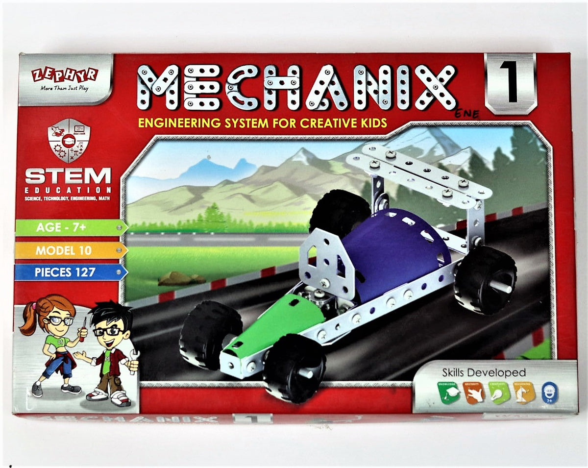 MECHANIX DIY Stem and Steam Education Metal Construction Set (Motors ...