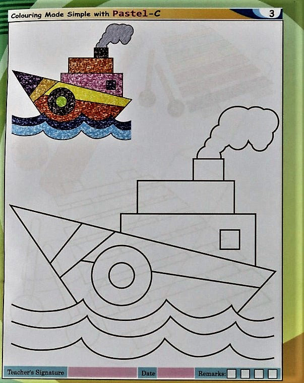 Coloring Made Simple with Pastel Set C – A drawing and coloring book f ...