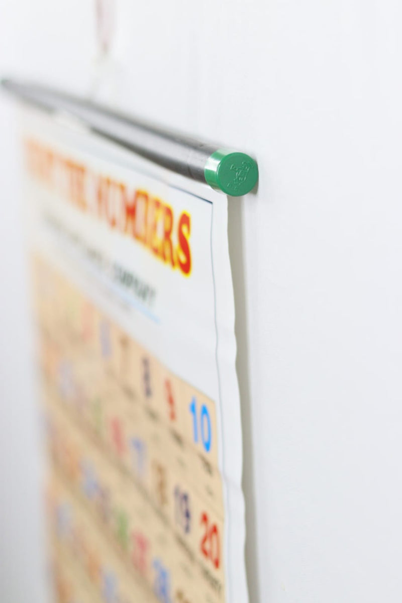 Count The Numbers Stick Chart– Large Vibrant Color Chart with Words an ...