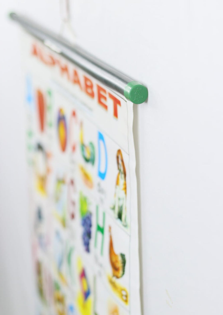 Alphabet Stick Chart – Large Vibrant Color chart of Alphabets with Wor ...