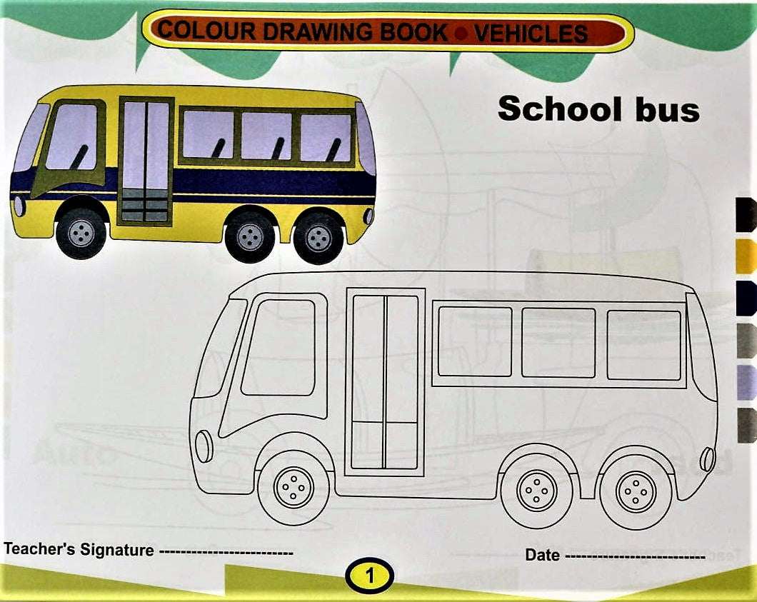 Transport Coloring Book - for Kids from age 2 to 7 years – IntelKids