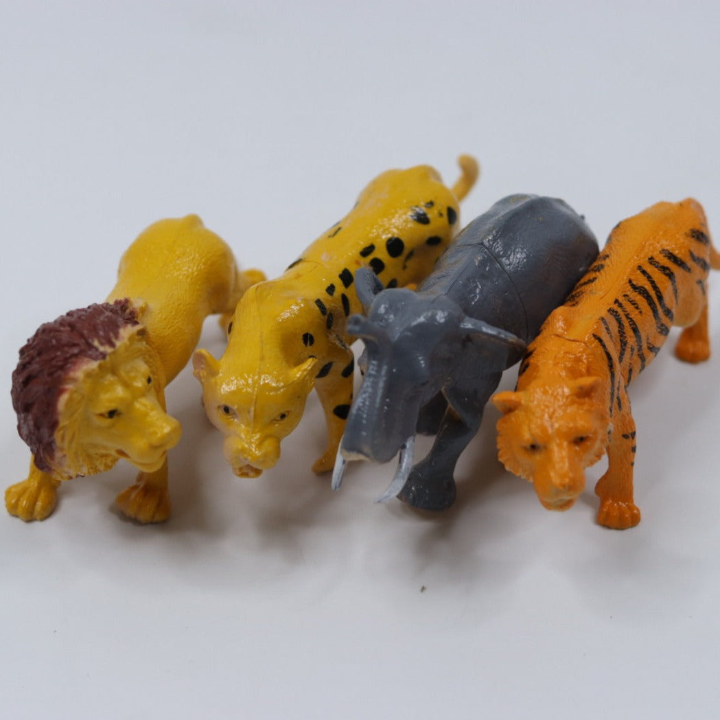 Jungle Cartoon Wild Animal Toys Figure Playing Set for Kids Current An ...