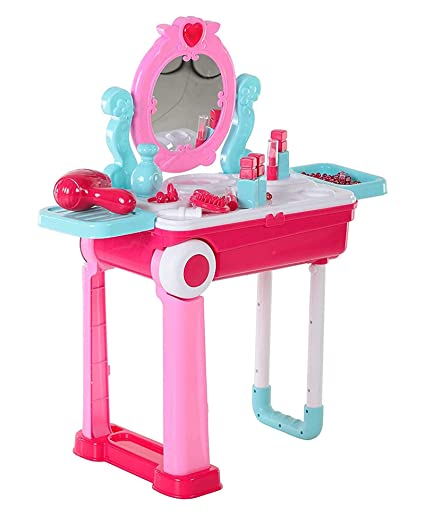 Beauty play set 2 in 1 Fashion Makeup Beauty Set Trolley - Multicolor ...