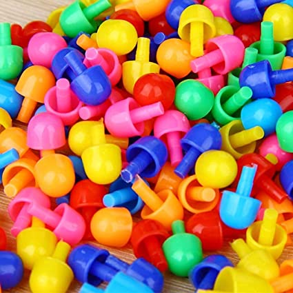 Creative Pin Pad Block with Attractive Pegboard Puzzle Educational Bui ...