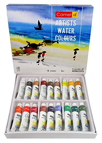 Camel Artist Water Colors Tubes Set 5ml x 12 assorted shades – IntelKids